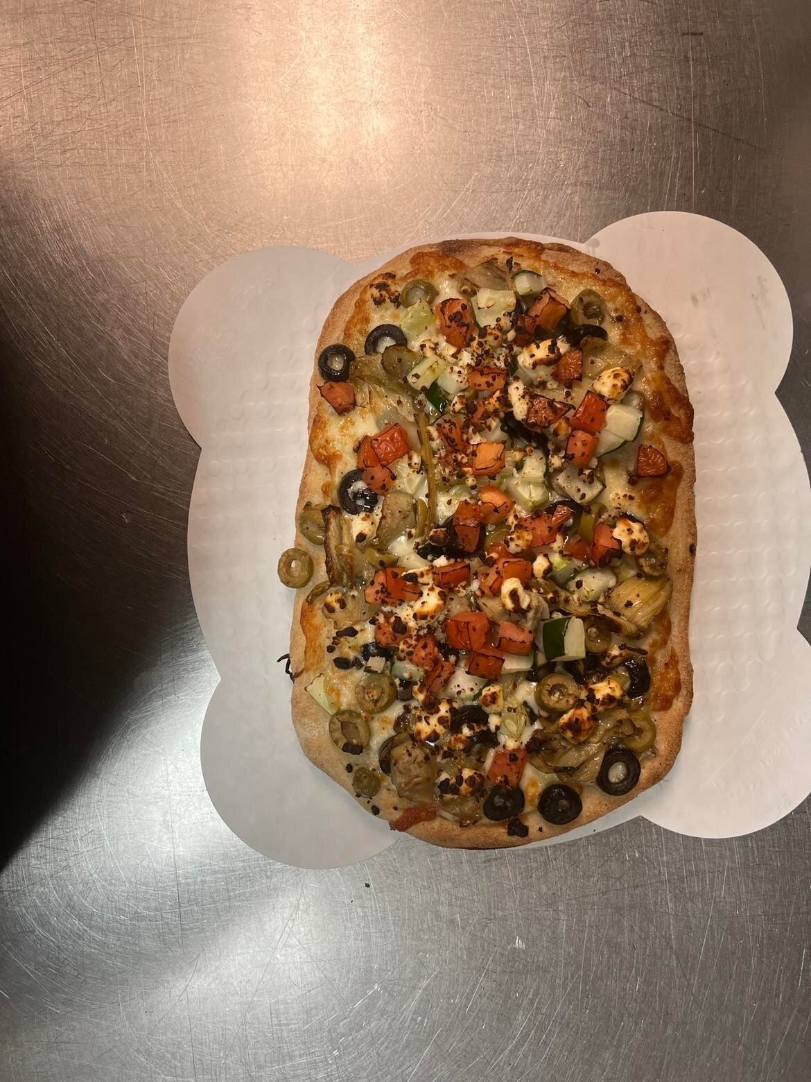 Large Mediterranean Bruschetta (12” Pinsa Bread) | JonnyOʼs Pizzeria